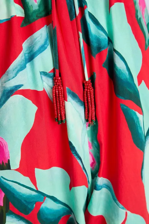 Farm Rio Printed Cotton Poplin Jumpsuit