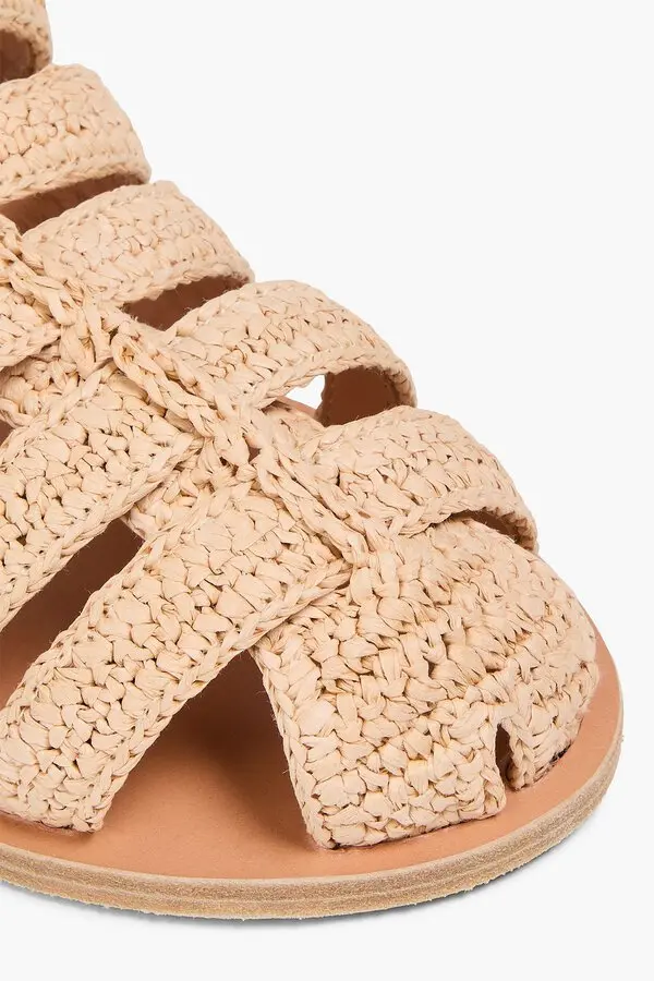 ANCIENT GREEK SANDALS Cosima Raffia Sandals - Beige