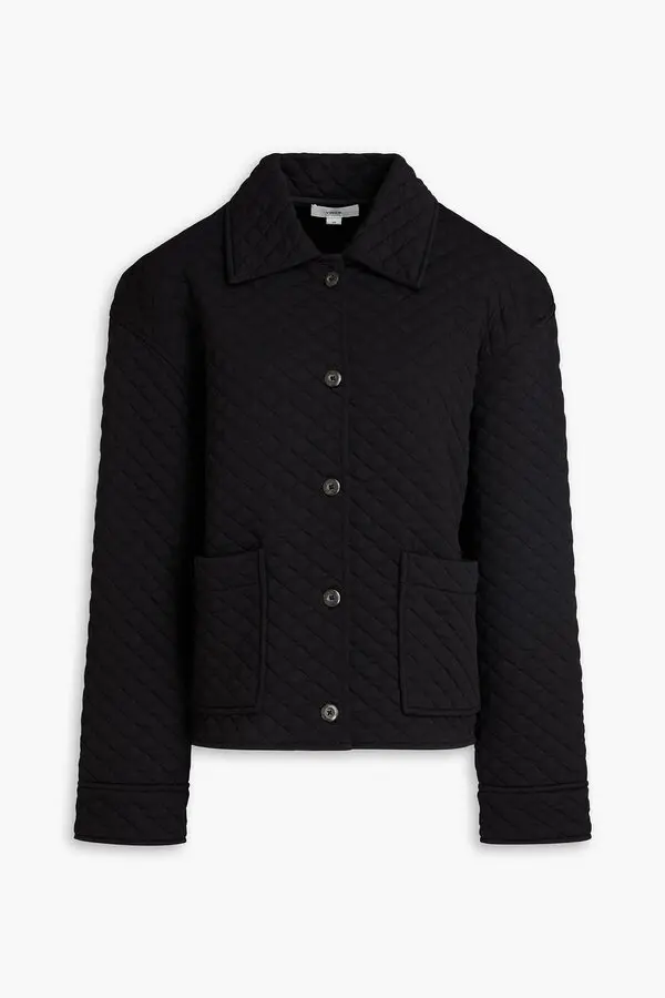 Vince Quilted Cotton-blend Jacket - Black