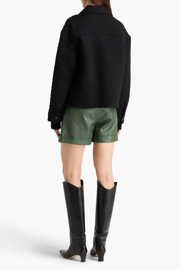 Vince Quilted Cotton-blend Jacket - Black