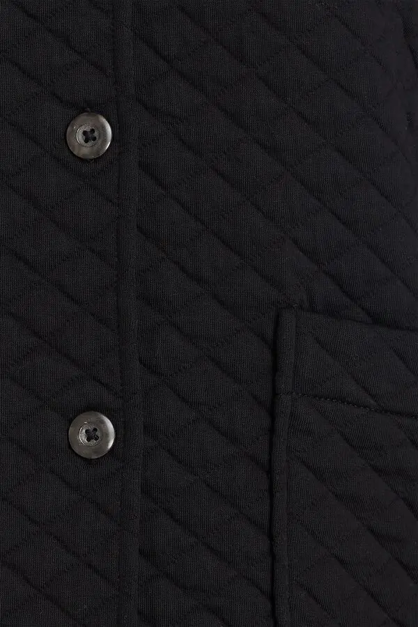 Vince Quilted Cotton-blend Jacket - Black
