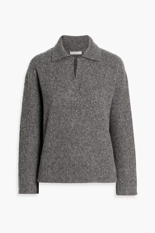 Vince Donegal Cashmere Polo Sweater
