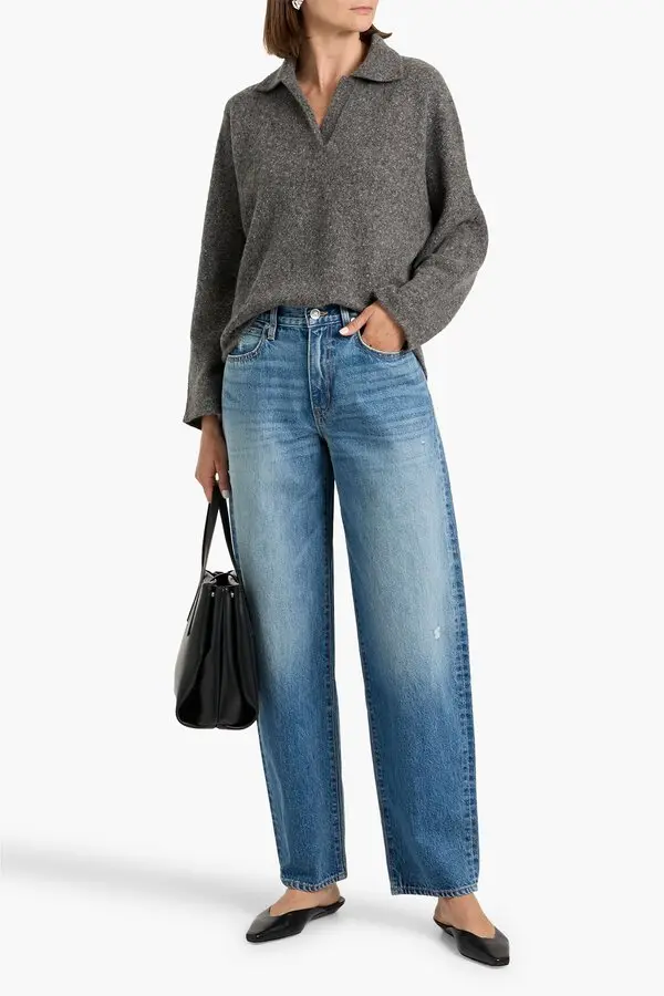 Vince Donegal Cashmere Polo Sweater