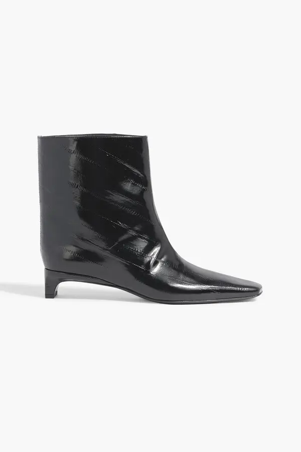 Loulou De Saison Patent Leather Ankle Boots