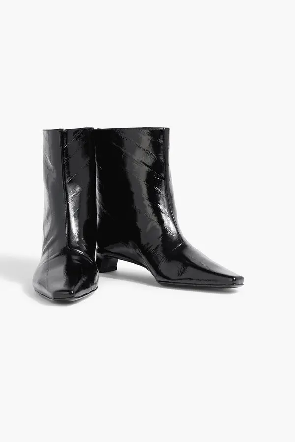 Loulou De Saison Patent Leather Ankle Boots