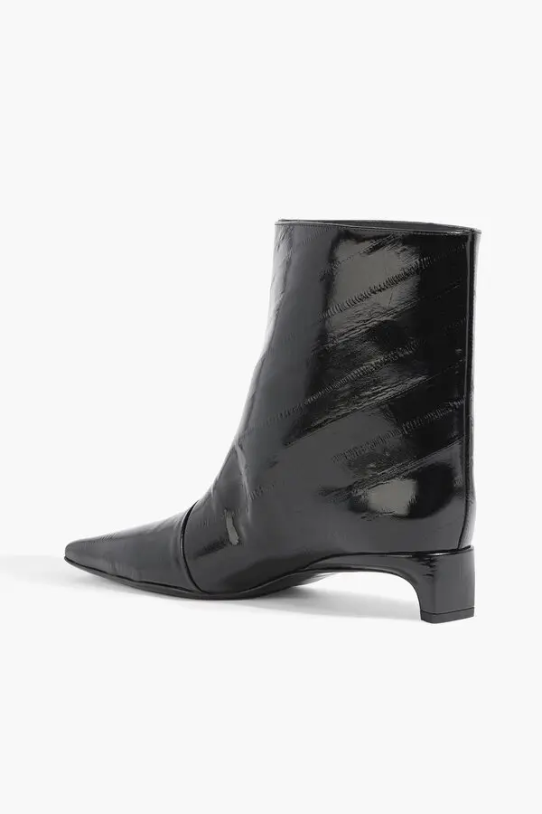 Loulou De Saison Patent Leather Ankle Boots