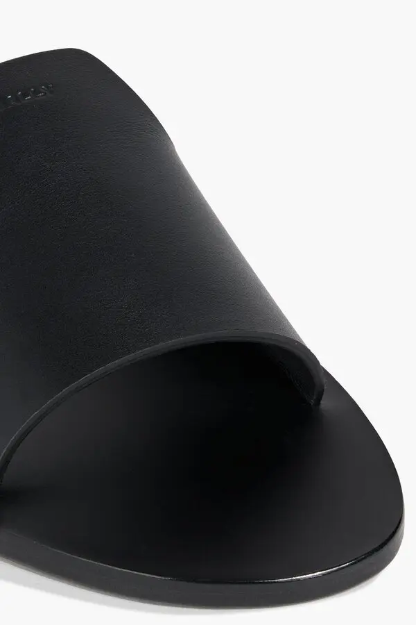 Bally Positano Leather Slides - Black