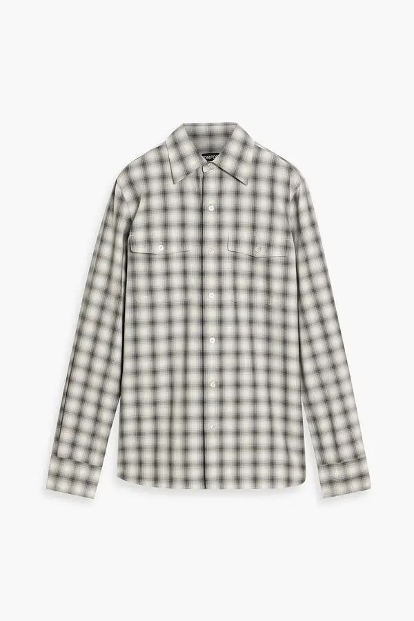 TOM FORD Checked Cottontwill Shirt