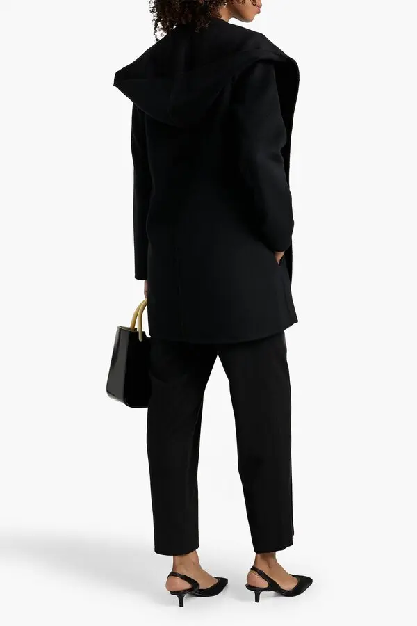 Vince Wool-blend Felt Hooded Coat