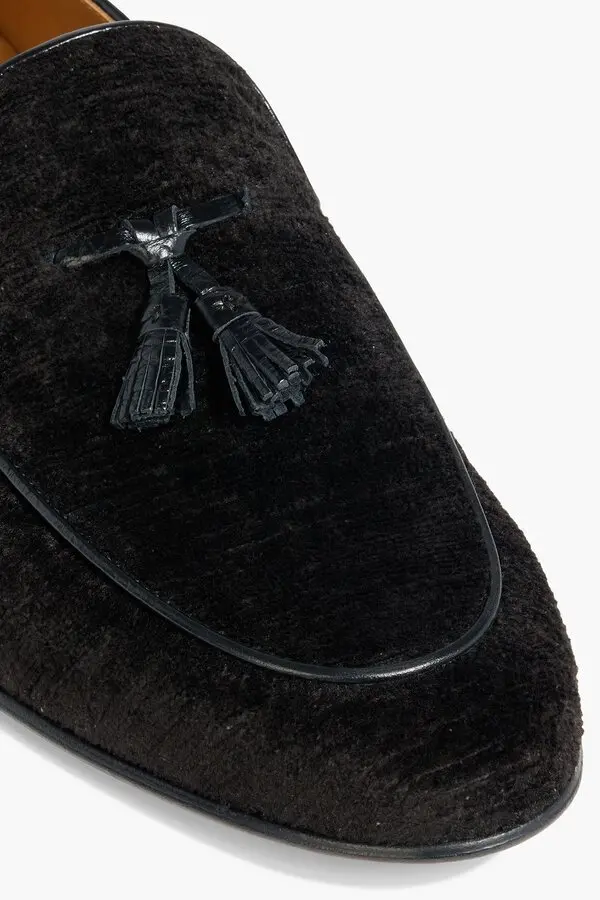 TOM FORD Liam Tasseled Velvet Loafers