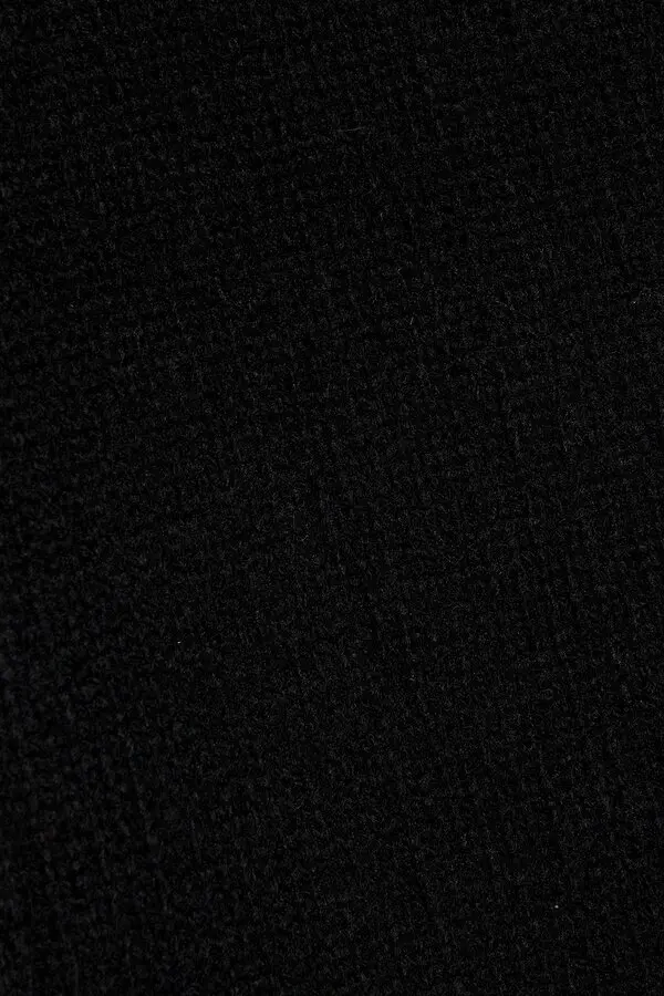 Vince Knitted Coat With Neckties - Black