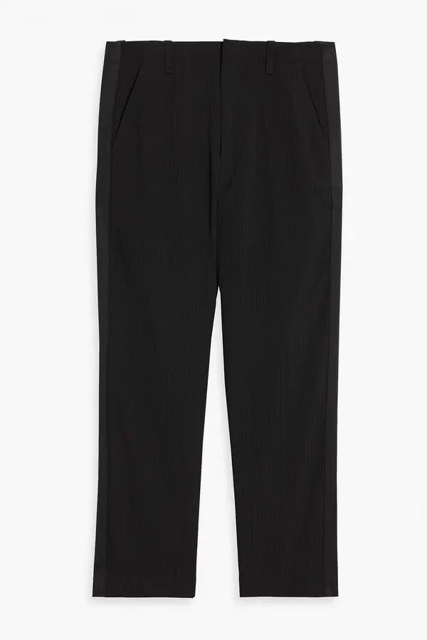 Rag & Bone Bradford Striped Wool-blend Trousers - Black