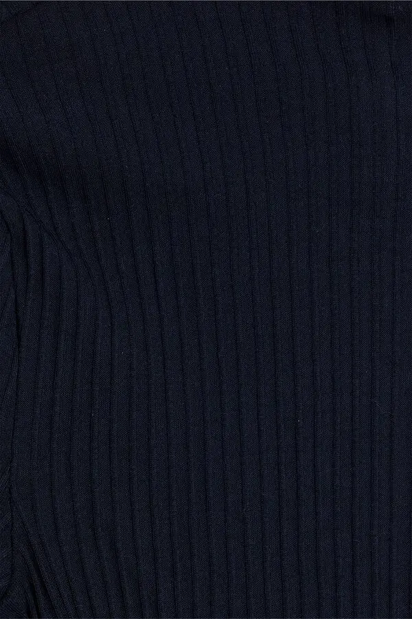 Theory Ribbed Cotton And Silk-blend Turtleneck Top