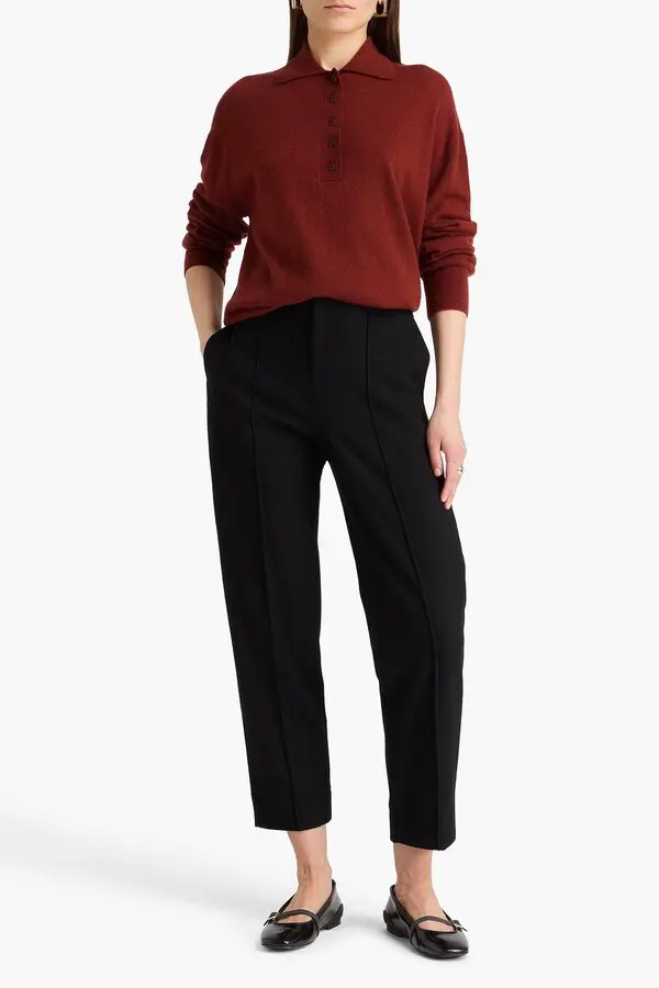 Vince Wool-blend Flannel Tapered Pants