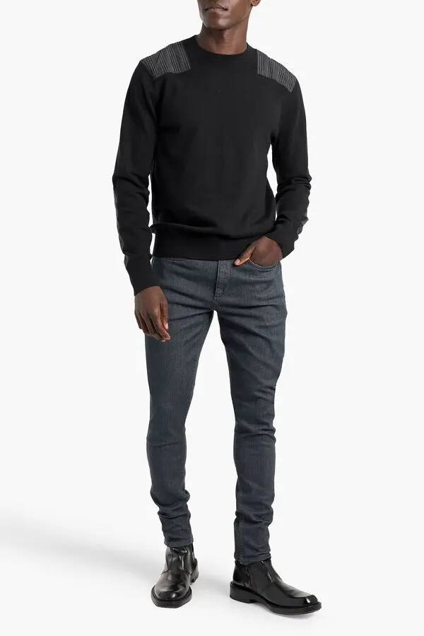 Rag & Bone Marco Checked Flannel And Cotton-blend Sweater