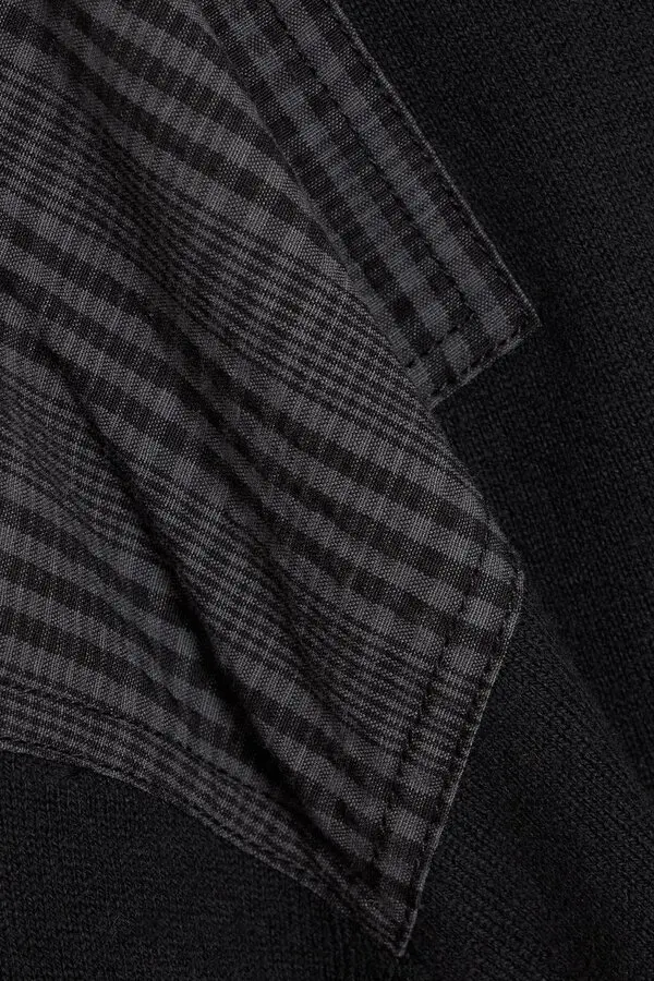 Rag & Bone Marco Checked Flannel And Cotton-blend Sweater