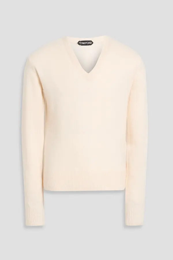TOM FORD Cashmere And Silk-blend V-neck Sweater