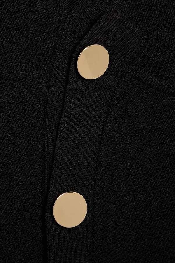 Altuzarra Ribbed Knit Dress With Button Detail