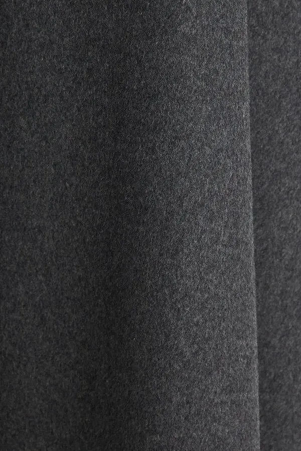 RÓHE Wool-blend Felt Midi Skirt - Anthracite