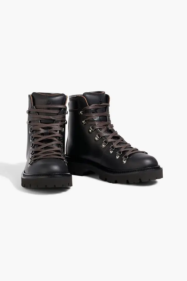 Bally Wardel Leather Combat Boots