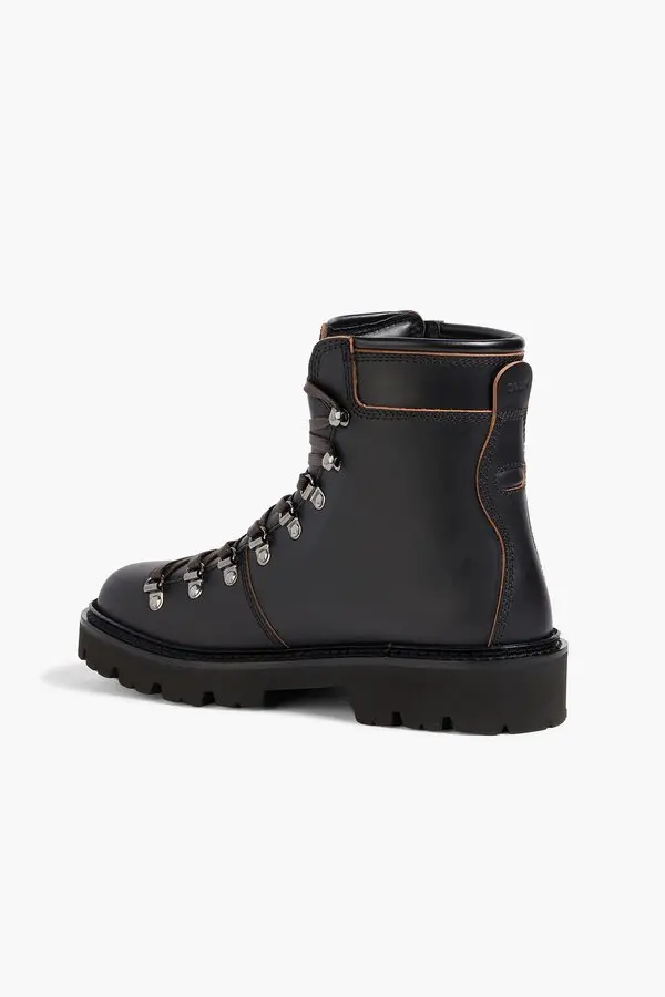 Bally Wardel Leather Combat Boots