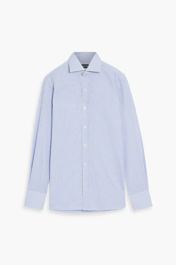 TOM FORD Gingham Cottonjacquard Shirt