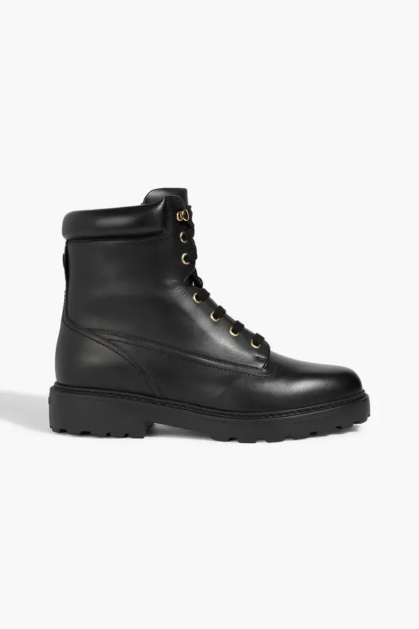 Bally Galya Leather Combat Boots