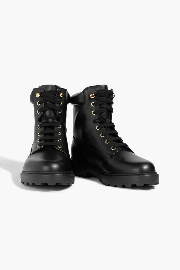 Bally Galya Leather Combat Boots