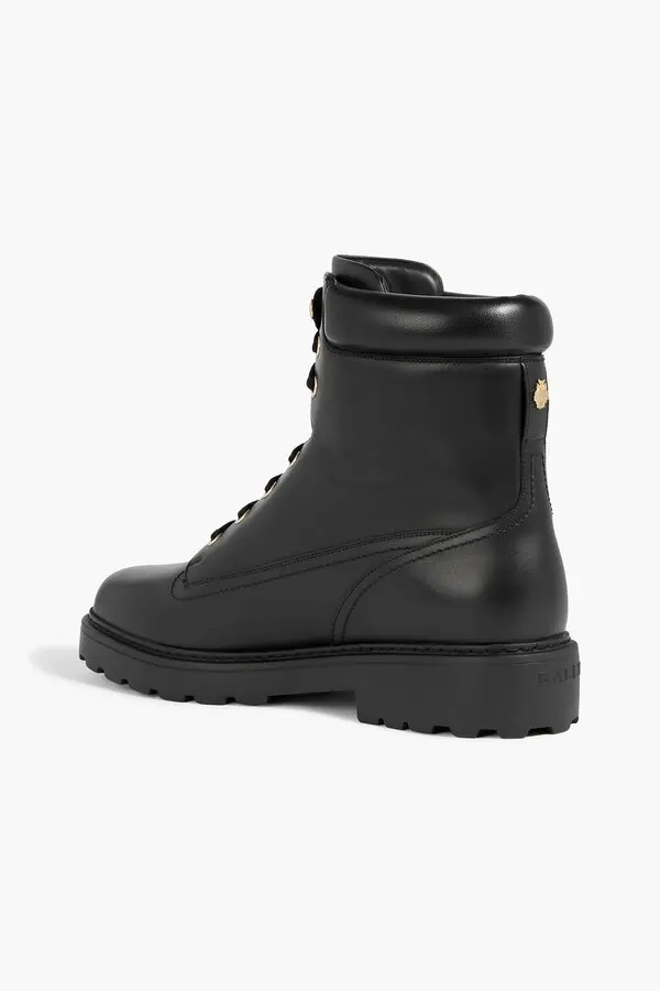 Bally Galya Leather Combat Boots