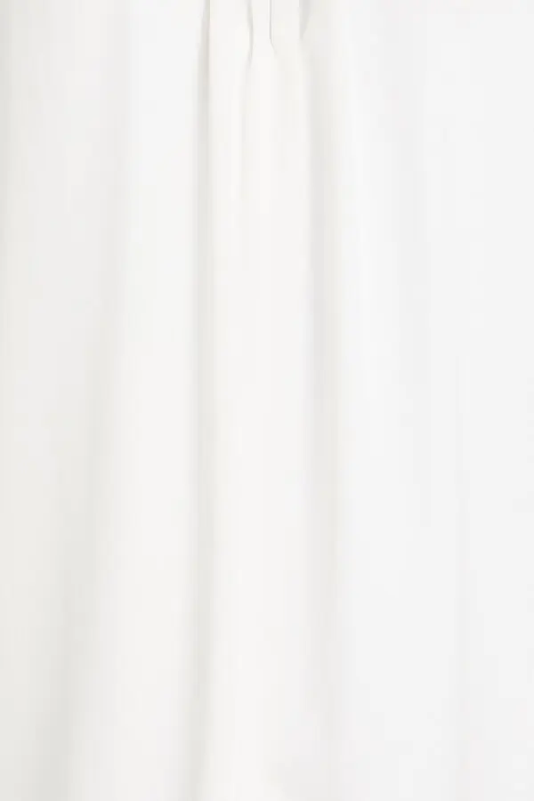 Vince Gathered Silk-blend Blouse