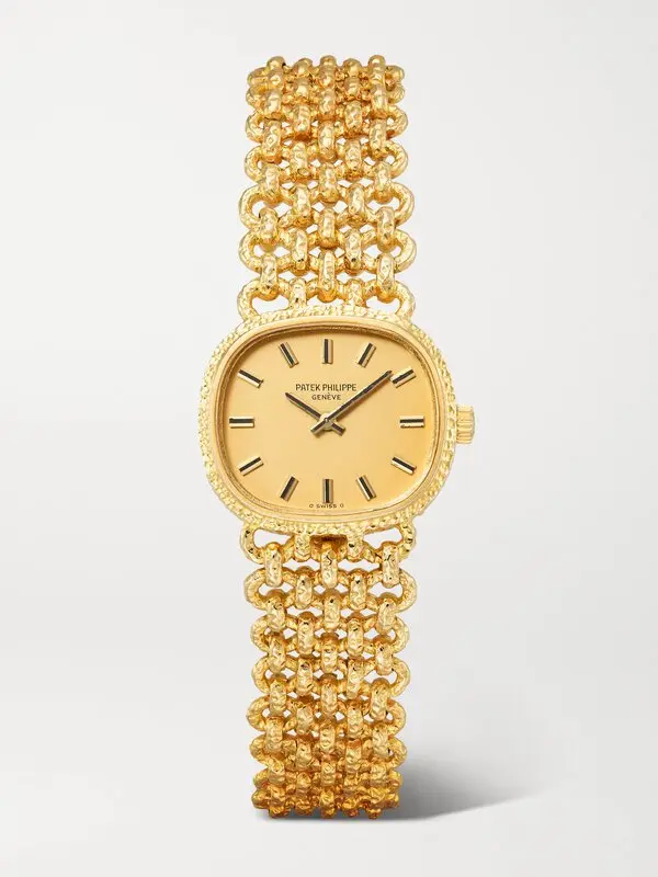 STEPHANIE WINDSOR Patek Philippe Vintage 1980 Ellipse 22mm 18 Karat Watch - Gold