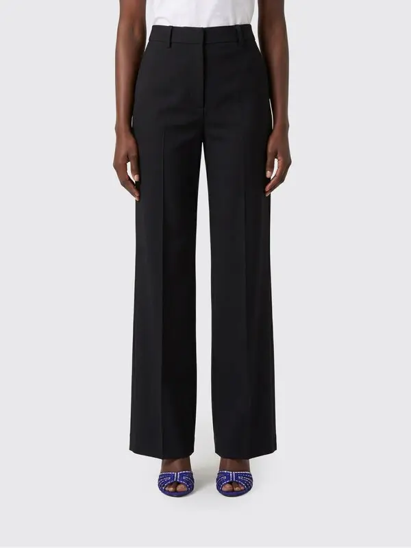 PT TORINO Tailored Wide Leg Pants - Black