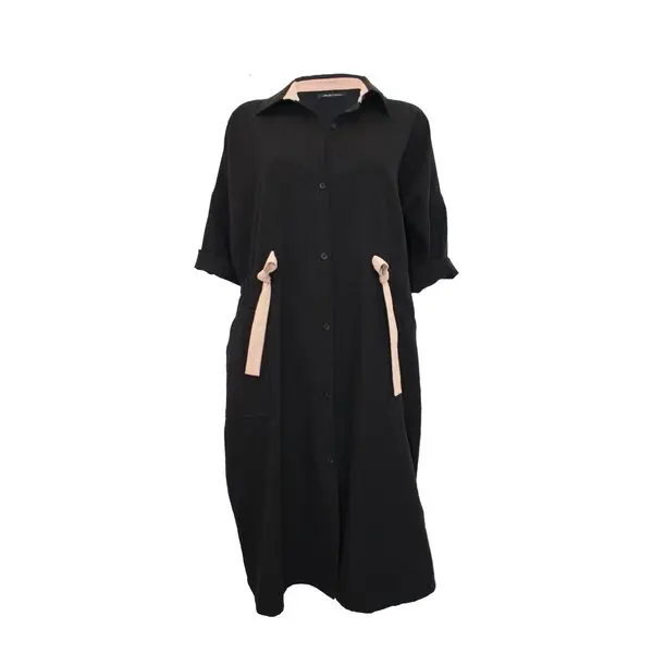 JOELEEN TORVICK Shiloh Shirt Dress By - Black