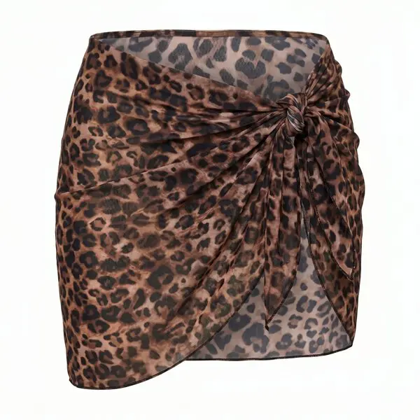 SUNKISSED Sarong Leopard - Brown