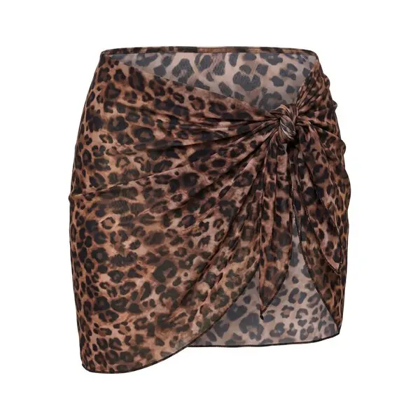 SUNKISSED Sarong Leopard - Brown
