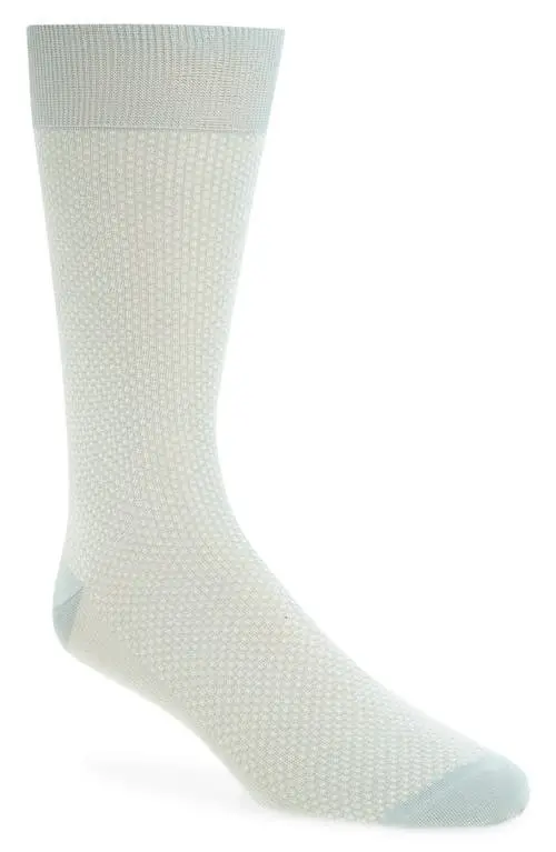 Canali Cotton Jacquard Dress Socks - Green