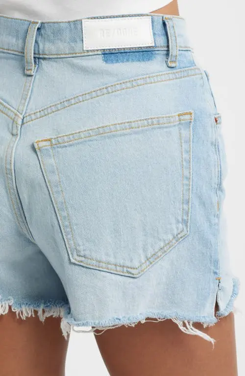 RE/DONE 50s High Waist Denim Cutoff Shorts - Silver Springs