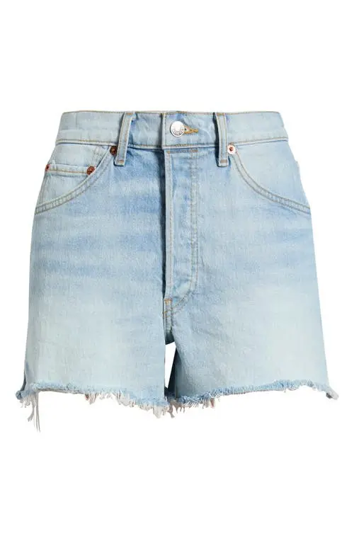 RE/DONE 50s High Waist Denim Cutoff Shorts - Silver Springs