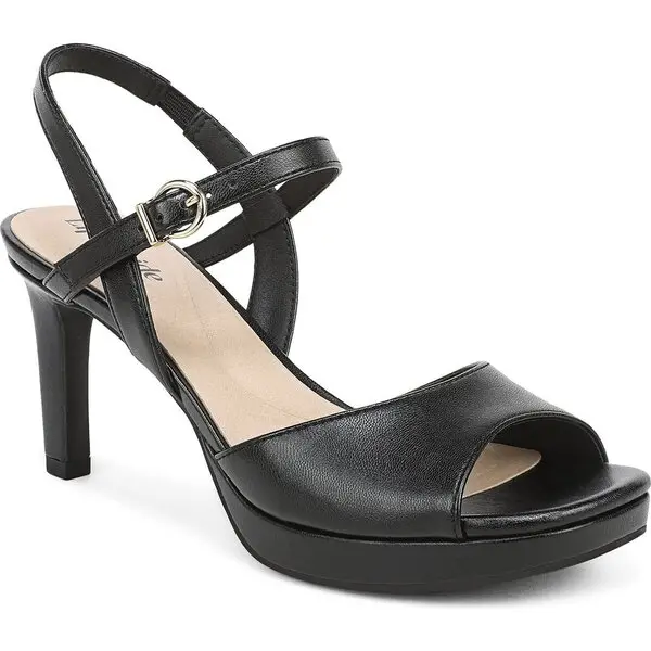 LIFESTRIDE Gwendolyn Ankle Strap Platform Sandal - Blackfa