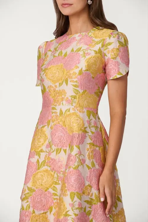 Shoshanna Floral Jacquard Vivianne Dress