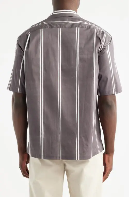 BOSS C-lars Relaxed Fit Camp Shirt - Medium Purple