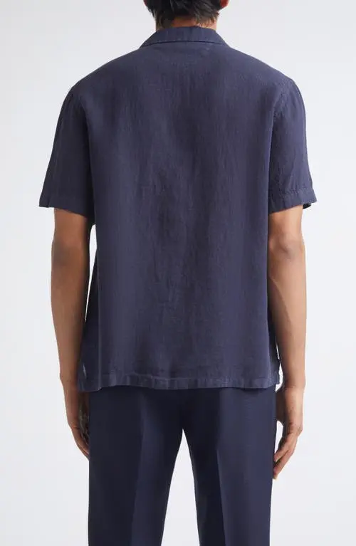 Thom Sweeney Linen Camp Shirt