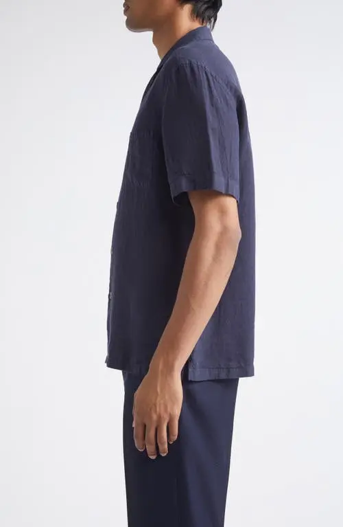 Thom Sweeney Linen Camp Shirt