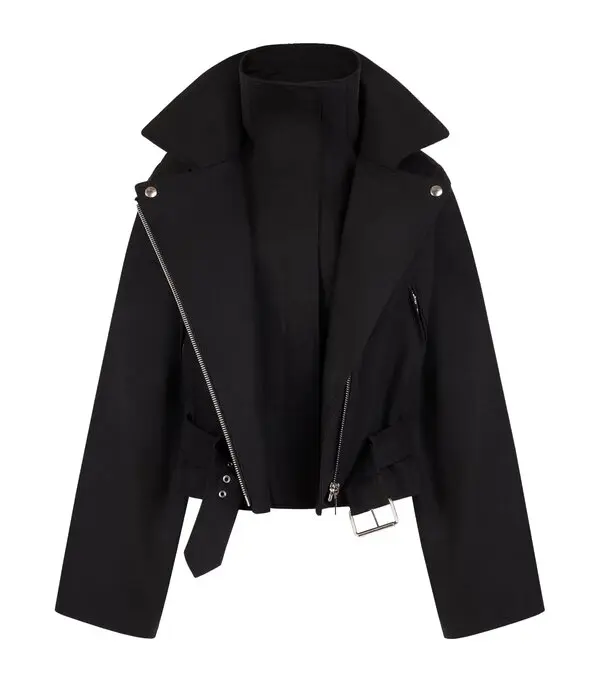 Alaïa Layered Biker Jacket - Clear