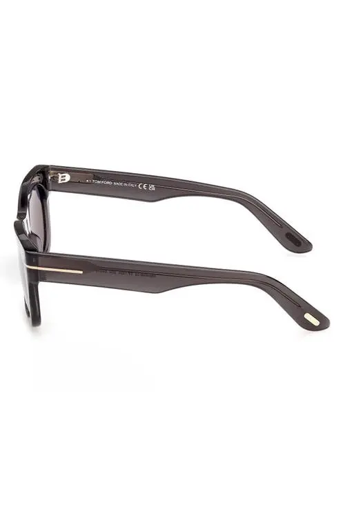 TOM FORD Rectangular Acetate Sunglasses - Grey/other/blue