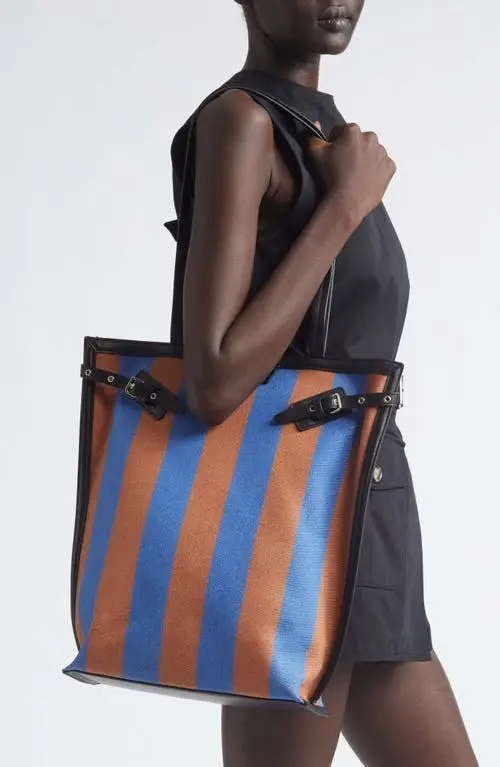 Proenza Schouler North/south Days Stripe Canvas Tote