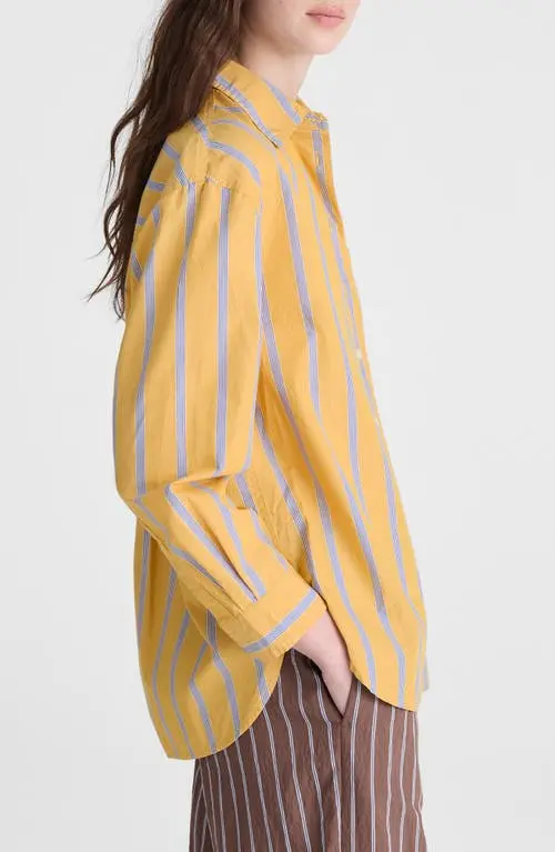 Madewell The Easy Shirt Striped Cotton Poplin Button-up - Chantrelle