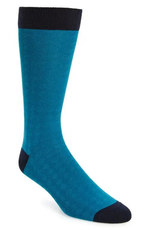 Ted Baker London Oakwood Geometric Socks - Teal