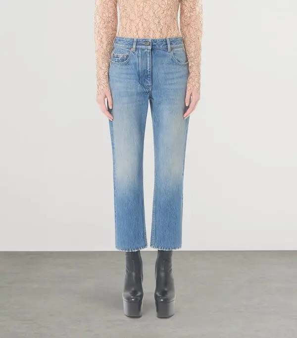 Valentino Garavani Cropped Straight Leg Jeans