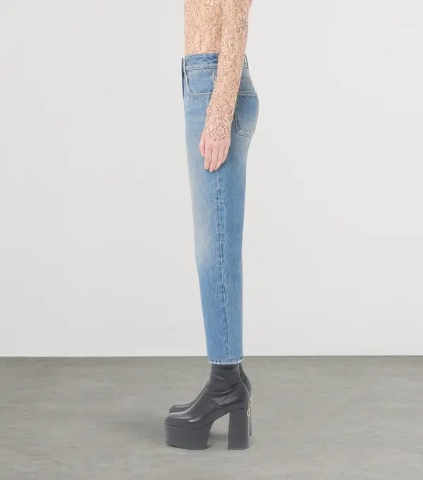 Valentino Garavani Cropped Straight Leg Jeans